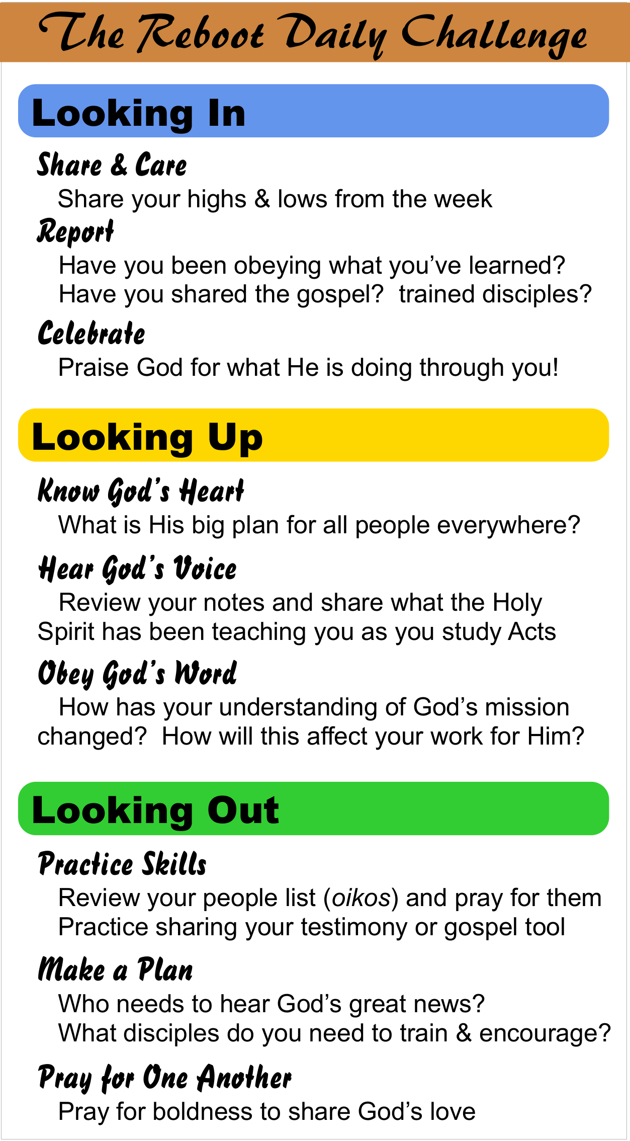 Reboot Daily Challenge – AIM Trainers